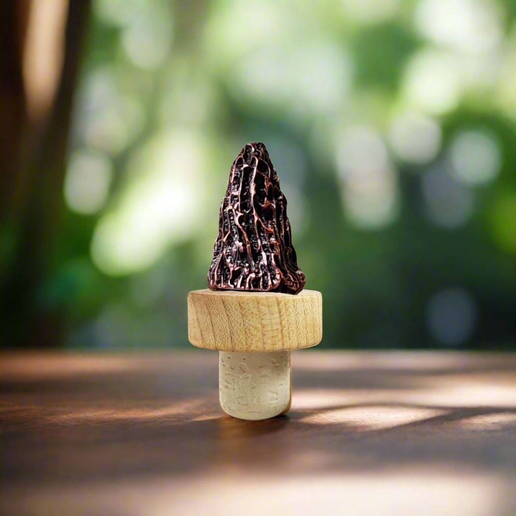 Morel Mushroom Bottle Stopper | Wine | Olive Oil | Balsamic – Timber Bronze