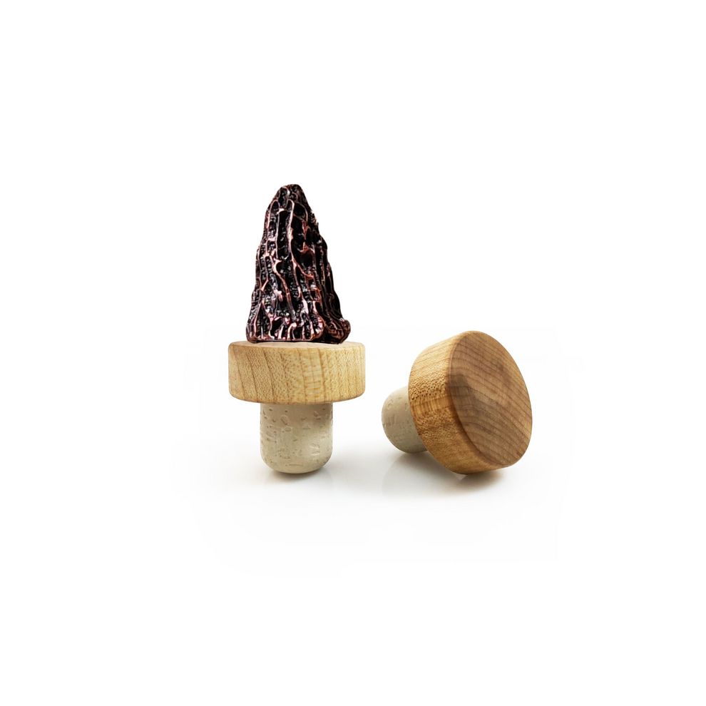 Morel Mushroom Bottle Stopper | Wine | Olive Oil | Balsamic – Timber Bronze